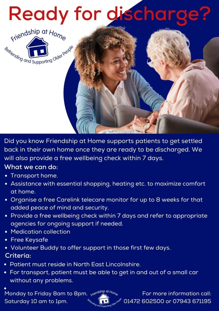 Hospital Discharge Support – Friendship at Home